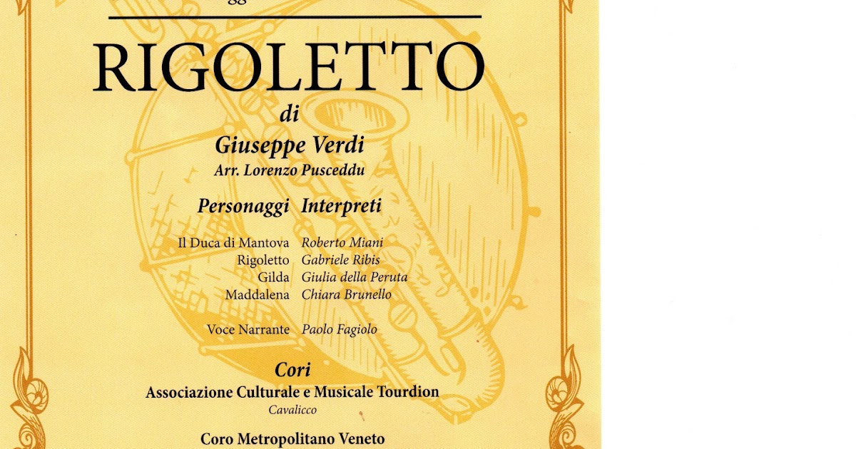 Giulia Della Peruta: RIGOLETTO: I NOMI!