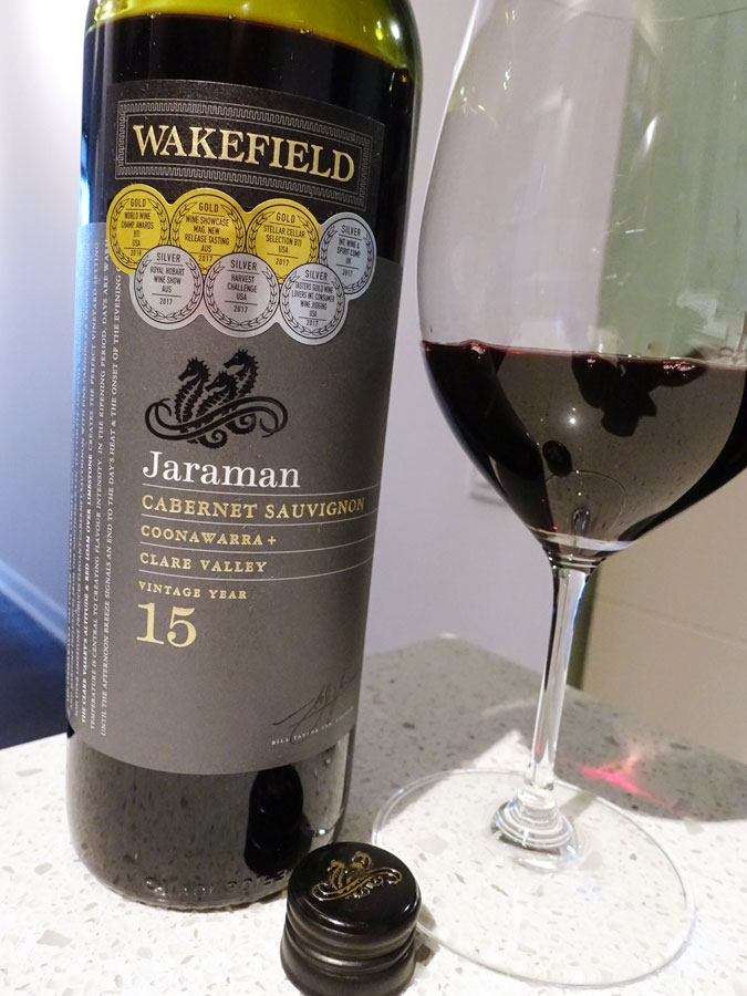 Wakefield Jaraman Cabernet Sauvignon 2015 (Australia) - Wine Review