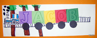 Tippytoe Crafts: Name Trains