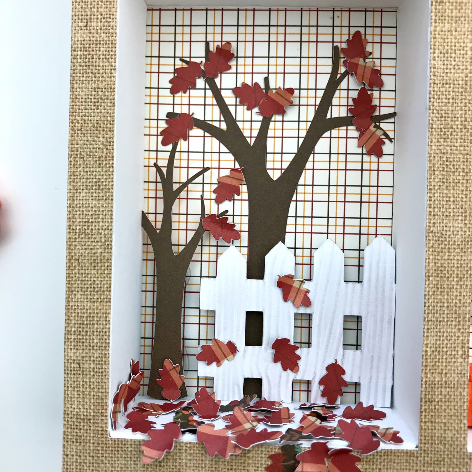 Conviviality Crafts: Fall Shadow Box Tutorial