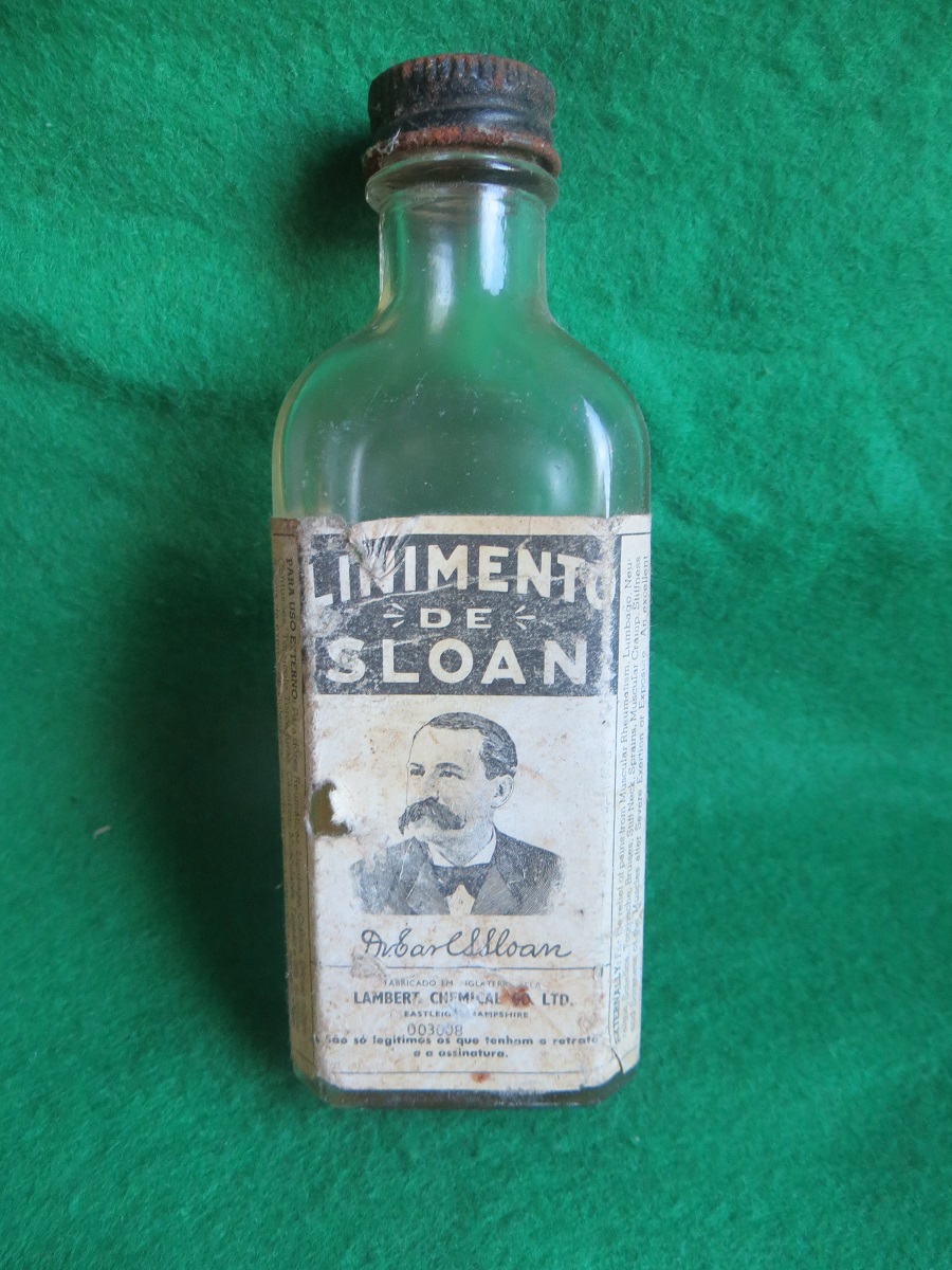 Sonho Antigo: Frasco Linimento de Sloan