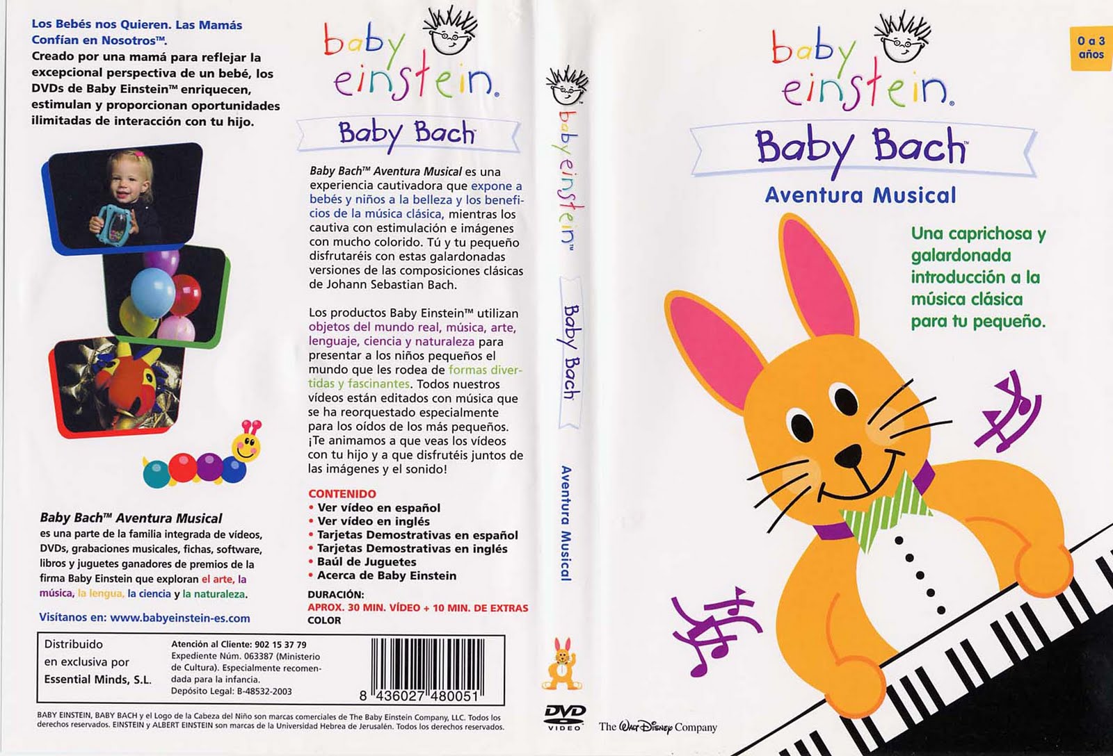 ELCINEENSUSMANOS: BABY EINSTEIN BABY BACH (INFANTIL)