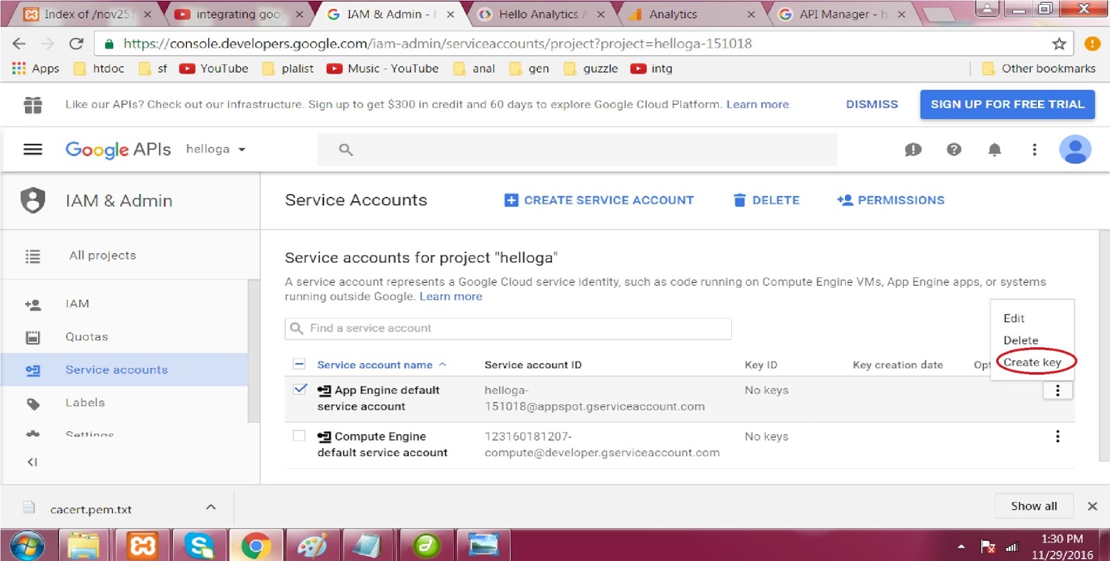 Code The Complex!: How to integrate google analytics API with php using service account!