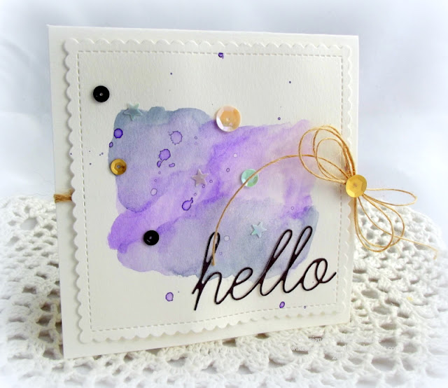 Shimmerz Paints: Hello Note Cards by Melissa