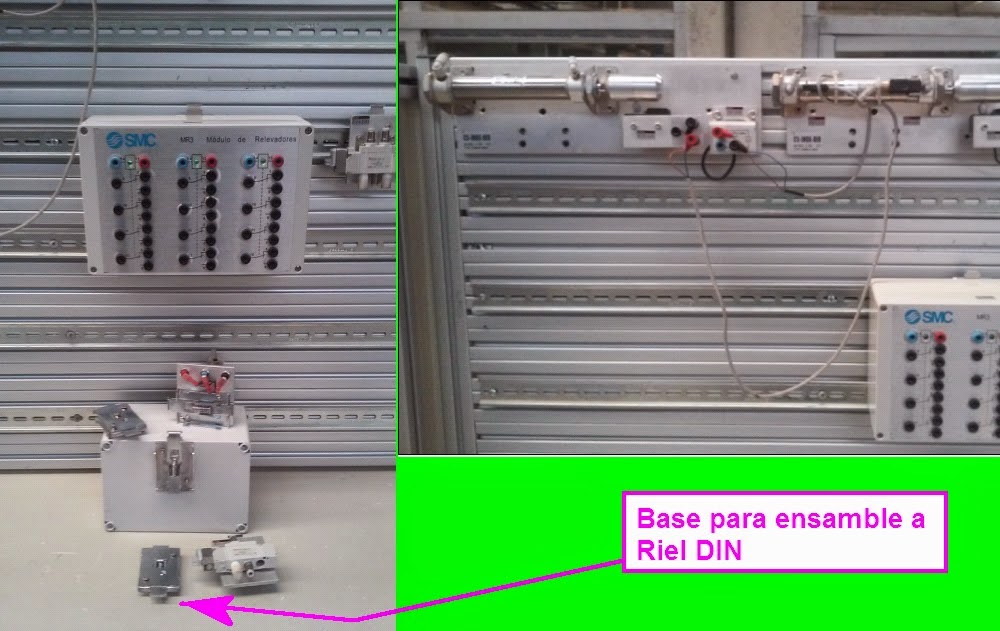 coparoman: Riel DIN para montaje de componentes de control