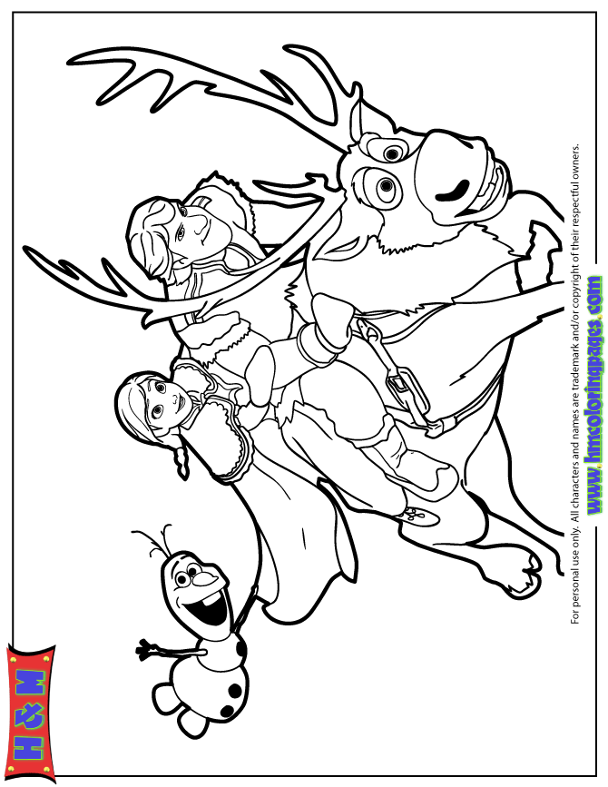 Frozen Christoph Coloring Coloring Pages