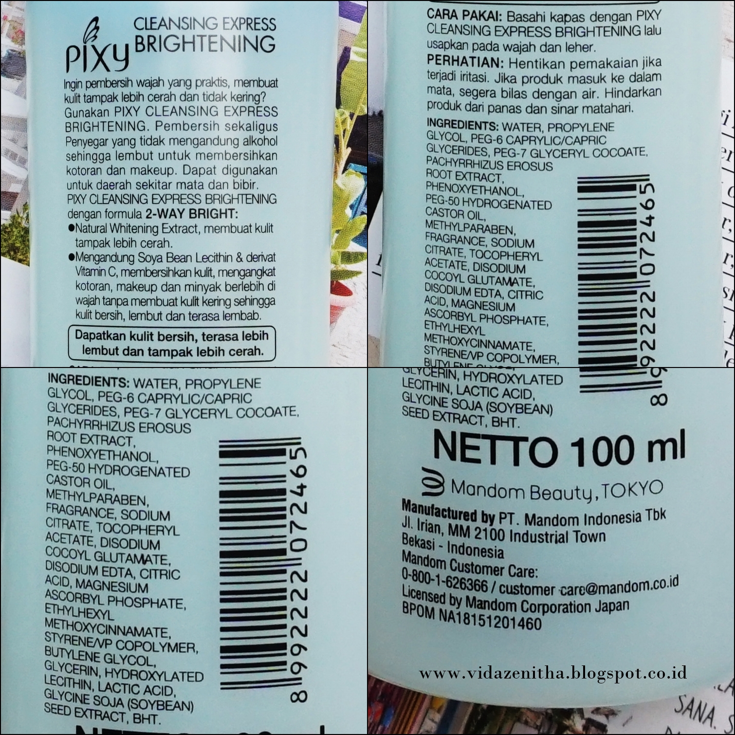 [REVIEW] PIXY - CLEANSING EXPRESS BRIGHTENING - VIDA ZENITHA