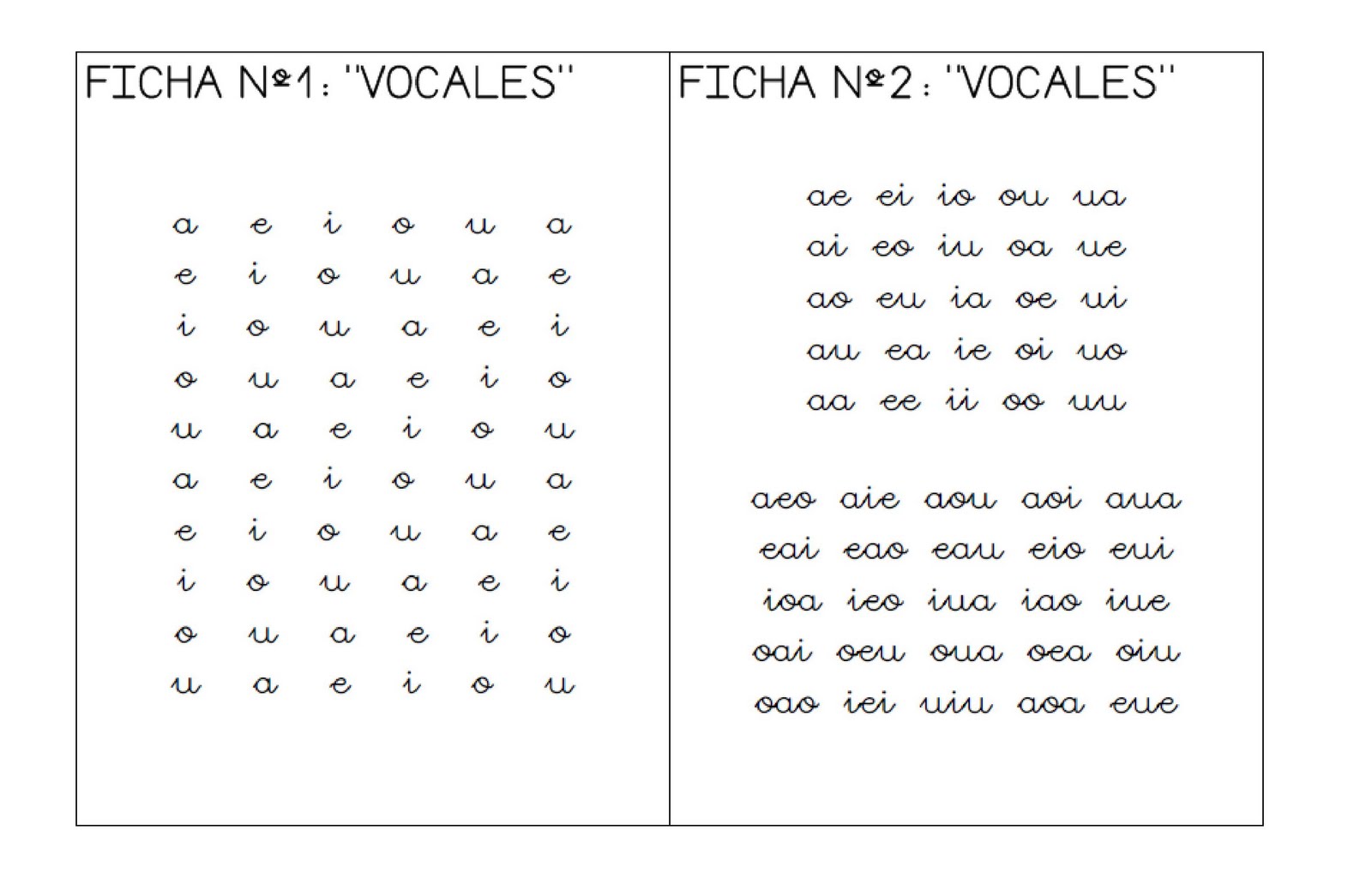 **MI MAESTRA PURI**: LECTURAS DE LAS VOCALES, Y DE LAS LETRAS "Y", "P ...