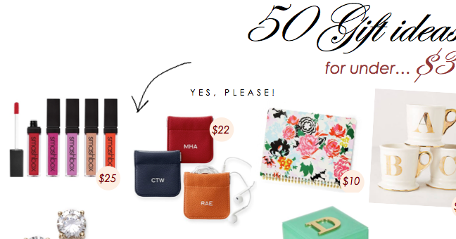 50 Gift Ideas Under $30 | The Perfect Palette