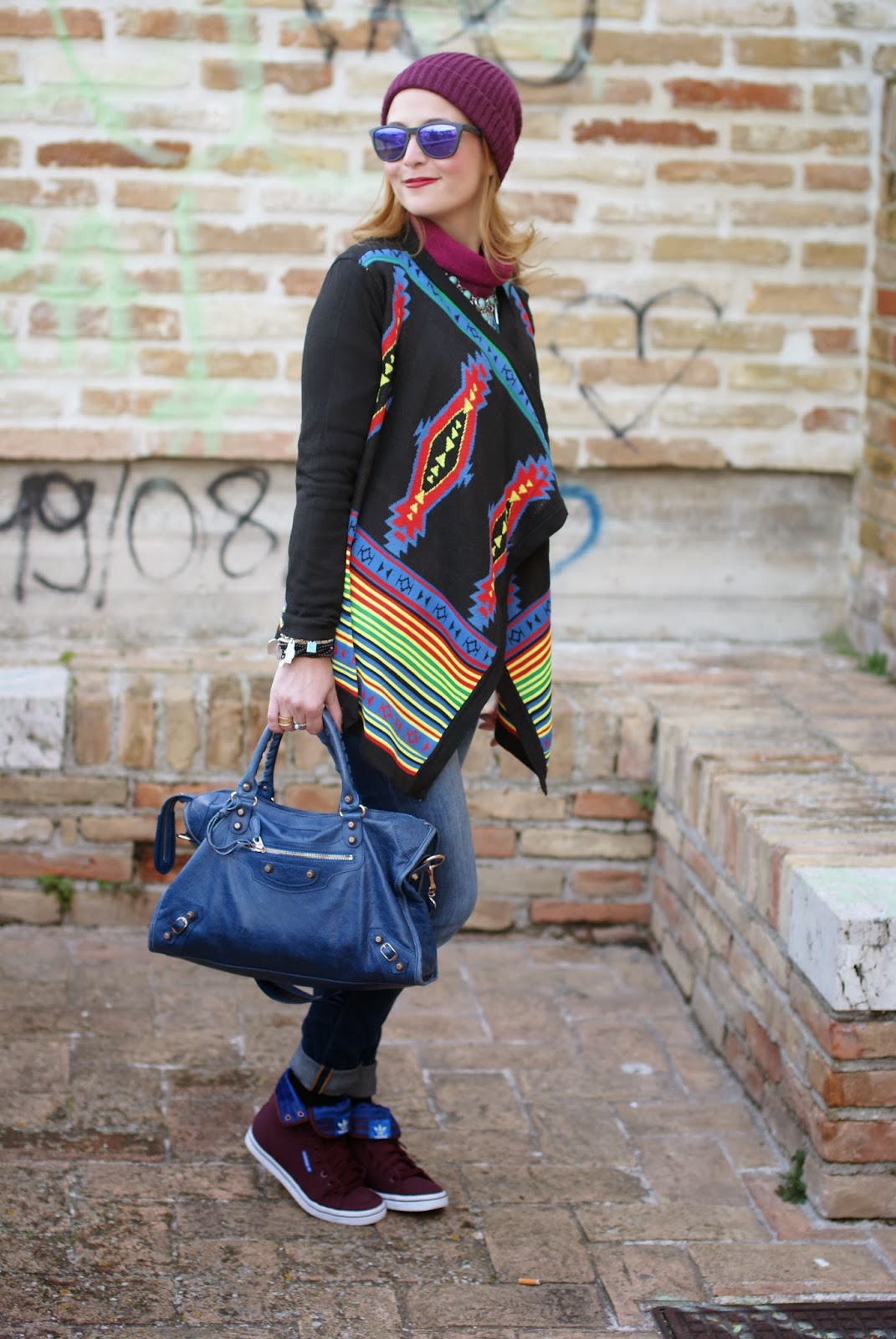 Colorful aztec street style | Fashion and Cookies - fashion and beauty blog