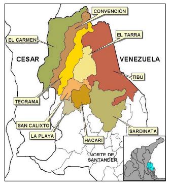 CATATUMBO: UBICACIÓN GEOGRÁFICA DEL CATATUMBO