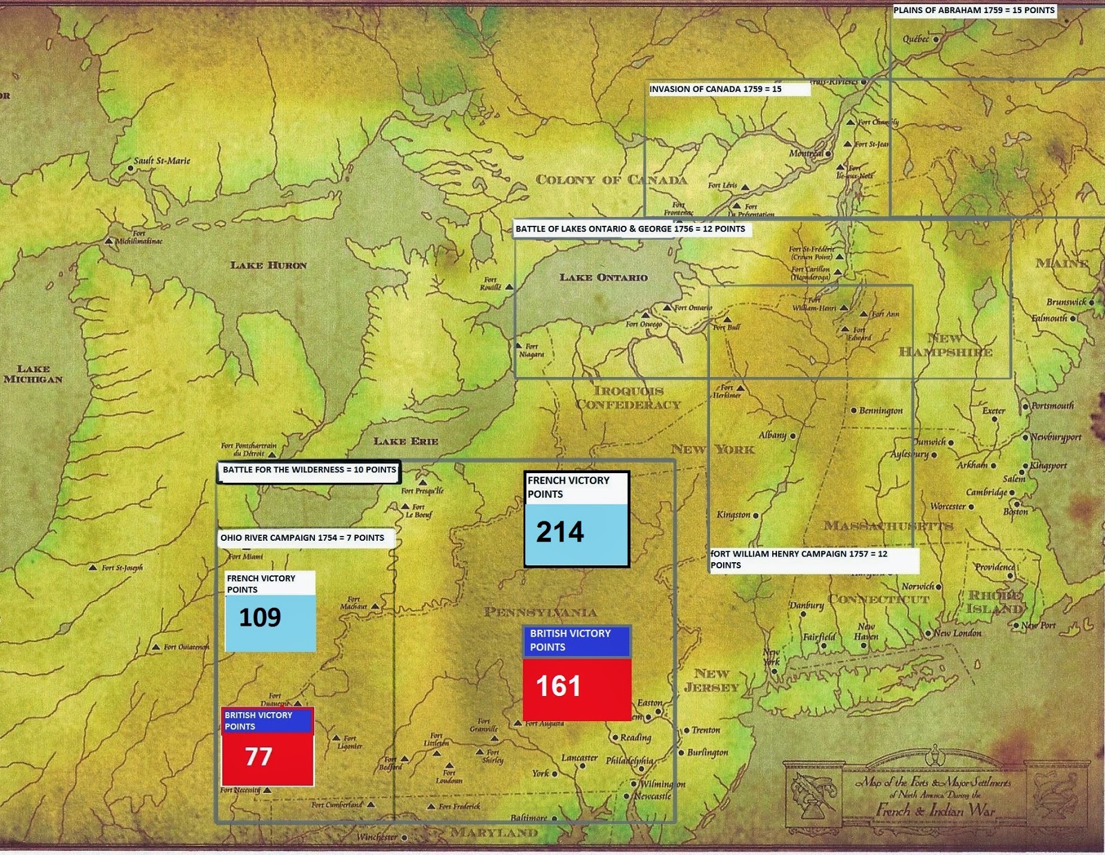 Wargaming the French and Indian War: 2014