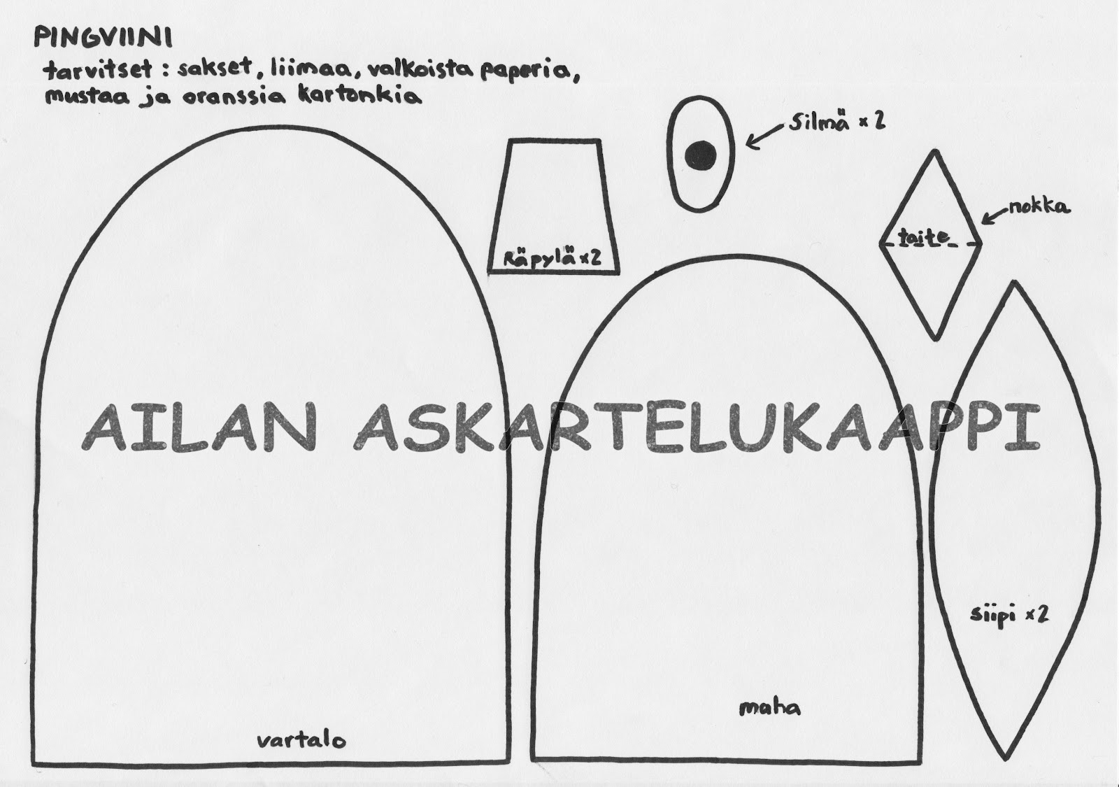 Askartelukaappi: Pingviinitanssi