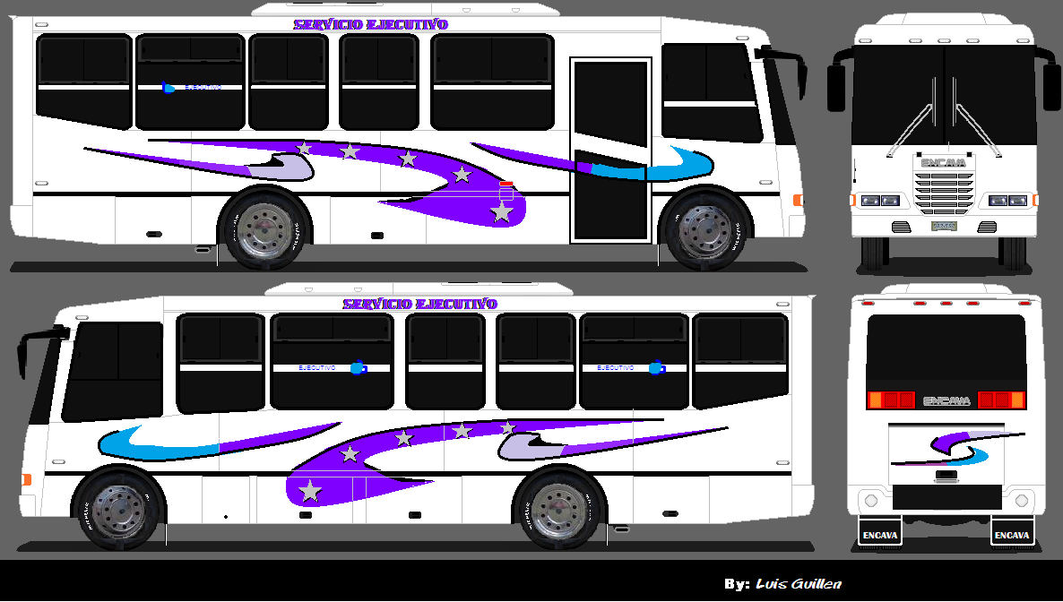 Diseños Autobuses Venezuela: Encavas Pintadas