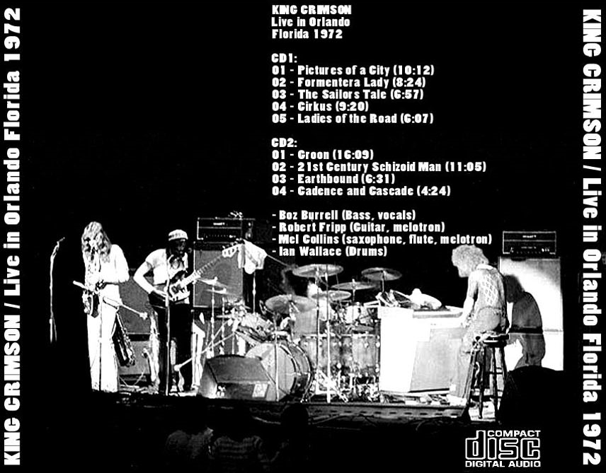 FRESH & ALIVE! - En Vivo Y En Directo.: KING CRIMSON Live In Orlando 1972