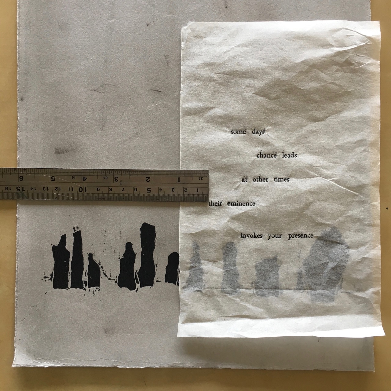 Paper Ponderings: Practising and printing