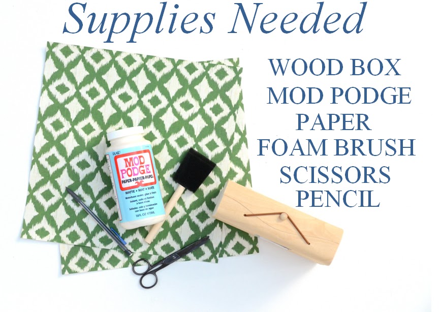 IRON & TWINE: How To Decoupage A Wooden Box