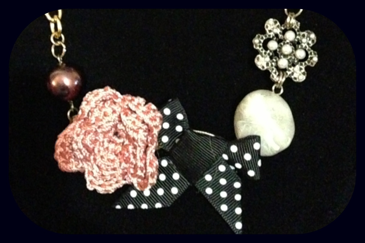 Masquerade Jewelry: Multi-Medium Pendant Necklace and Earring Set