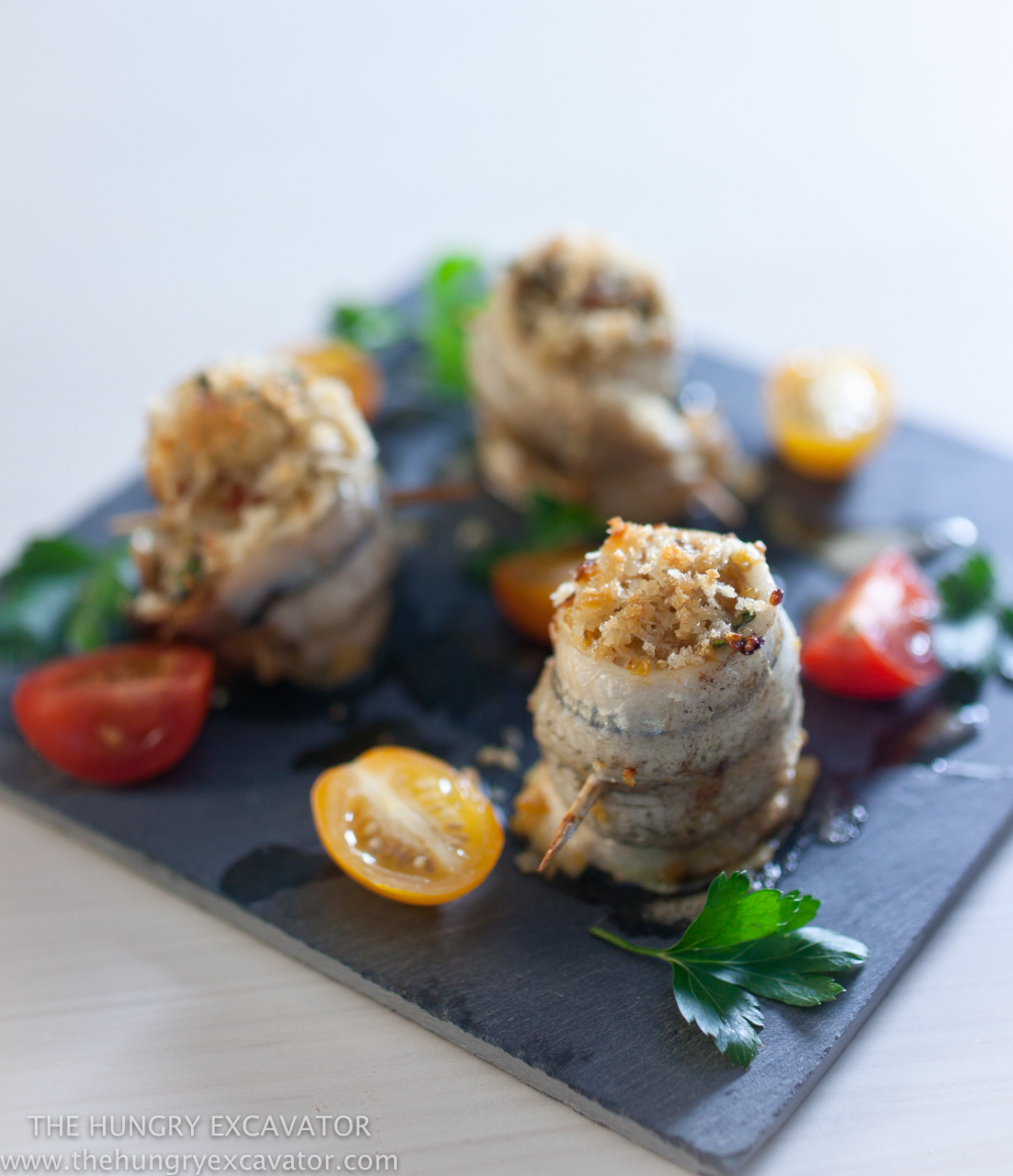 The Hungry Excavator: Rolled Garfish with Saffron Quinoa Stuffing and ...