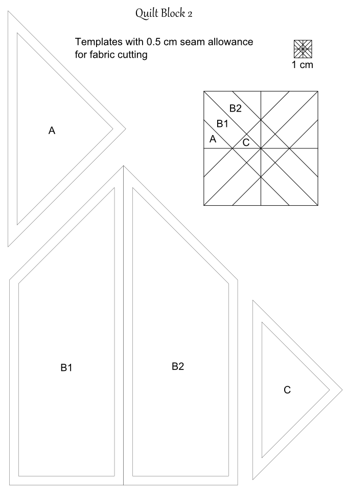 Imaginesque: Quilt Block 2: Pattern and Templates