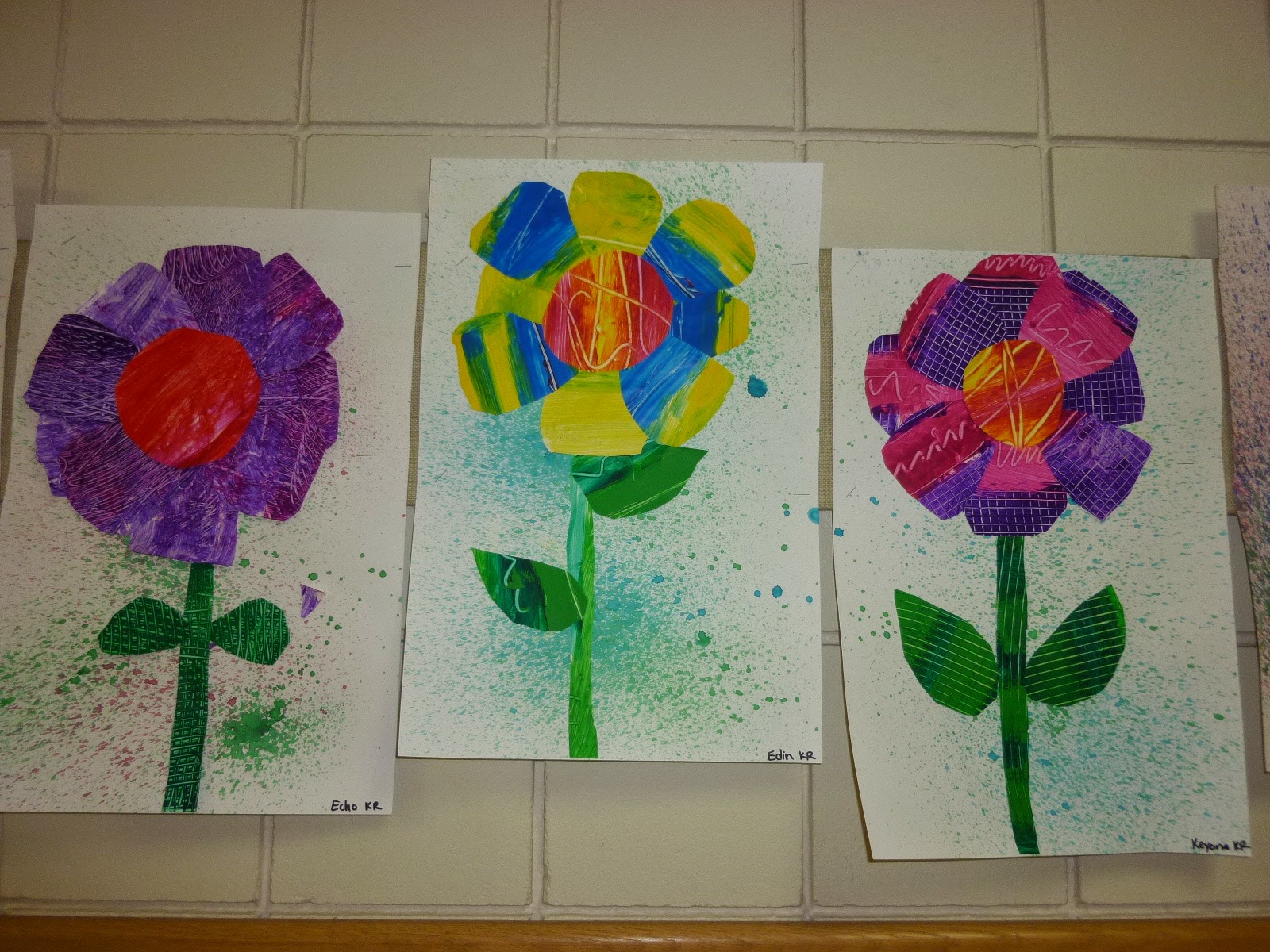 Mrs. Werner's Art Room: Kinder Eric Carle "The Tiny Seed" Paintings