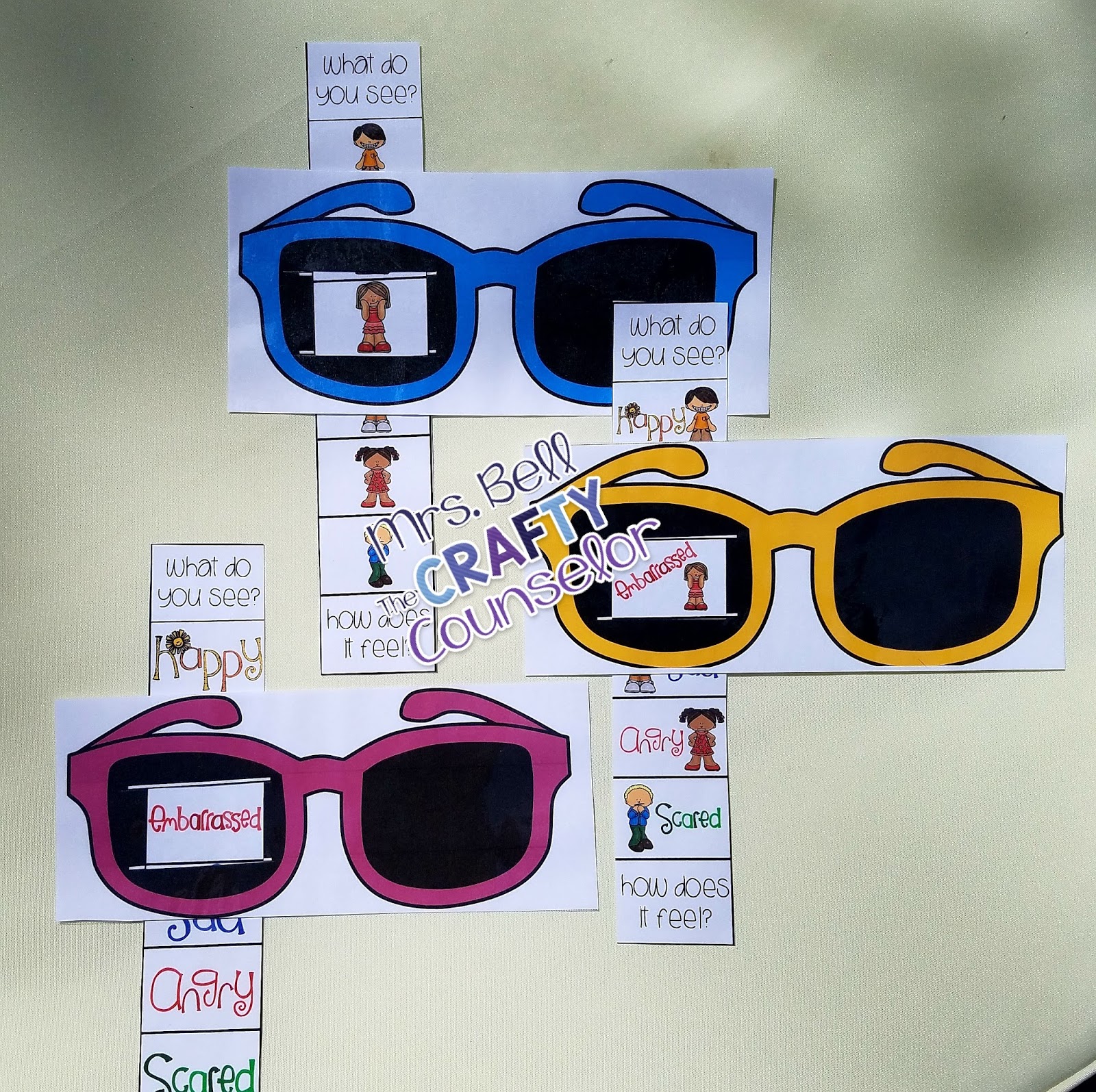 Emotions Sliders (Empathy Builders) - Mrs. Bell The Crafty Counselor