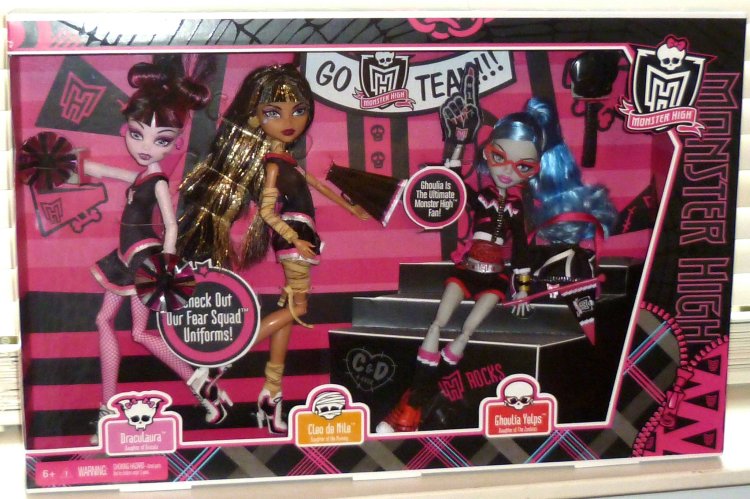 Monster High Fearleading 3-Pack Cheers Happiness | NataliezWorld