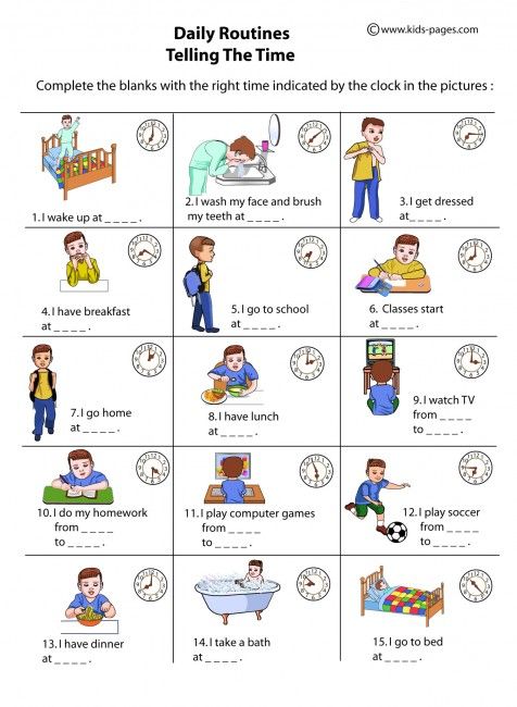 We Love English Daily Routine And Time We Love English Daily Routine And Time