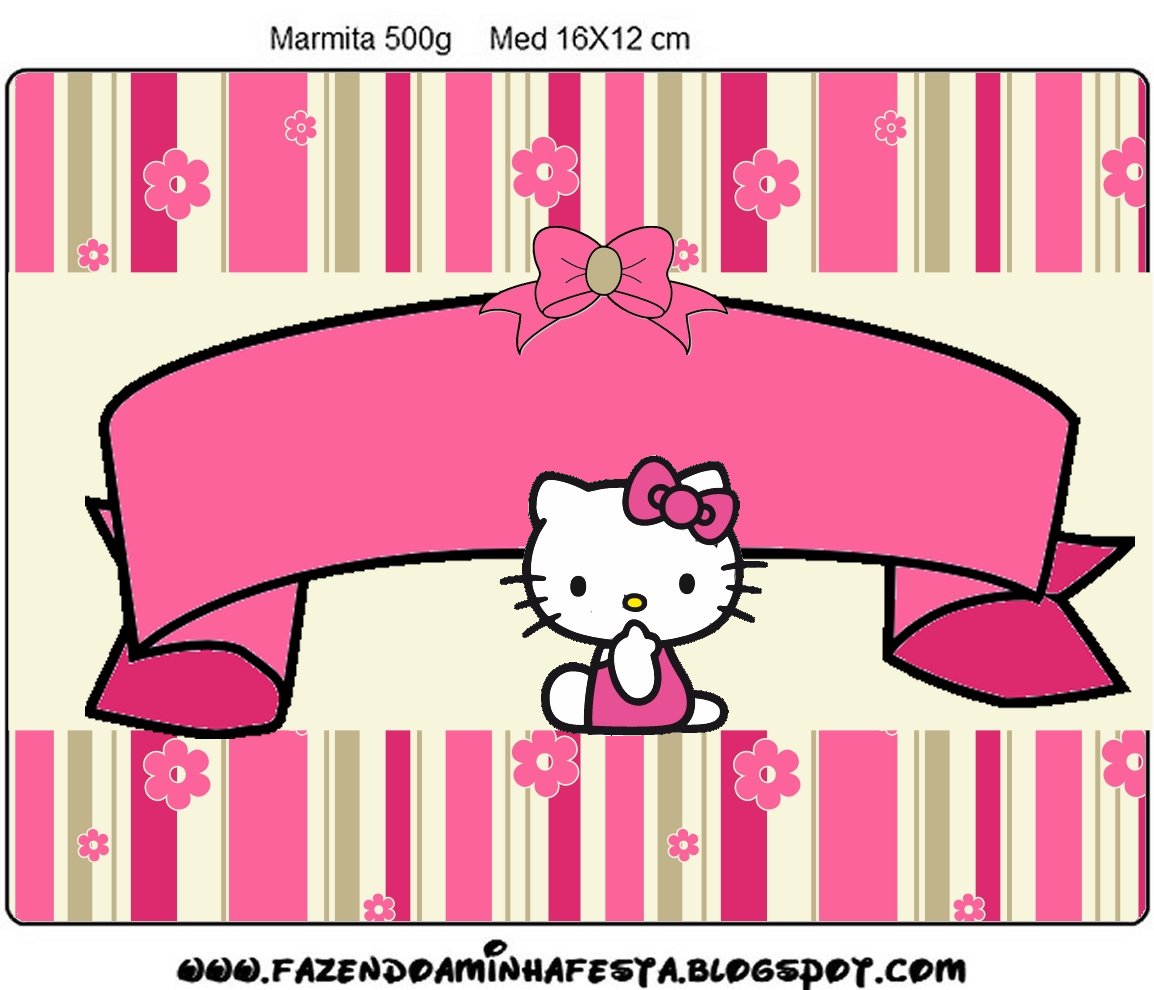 Hello Kitty with Flowers: Free Printable Candy Buffet Labels. - Oh My ...