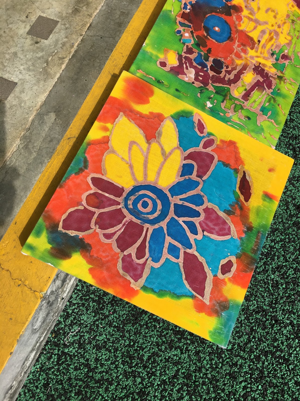 Collages and more: Batik made easy: Liquid Wax (aka Cold Wax)