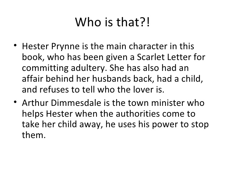 English Literature : What is Plot construction in “The Scarlet Letter”?