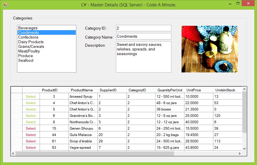 C Programming How To Create A Master Detail Windows Forms