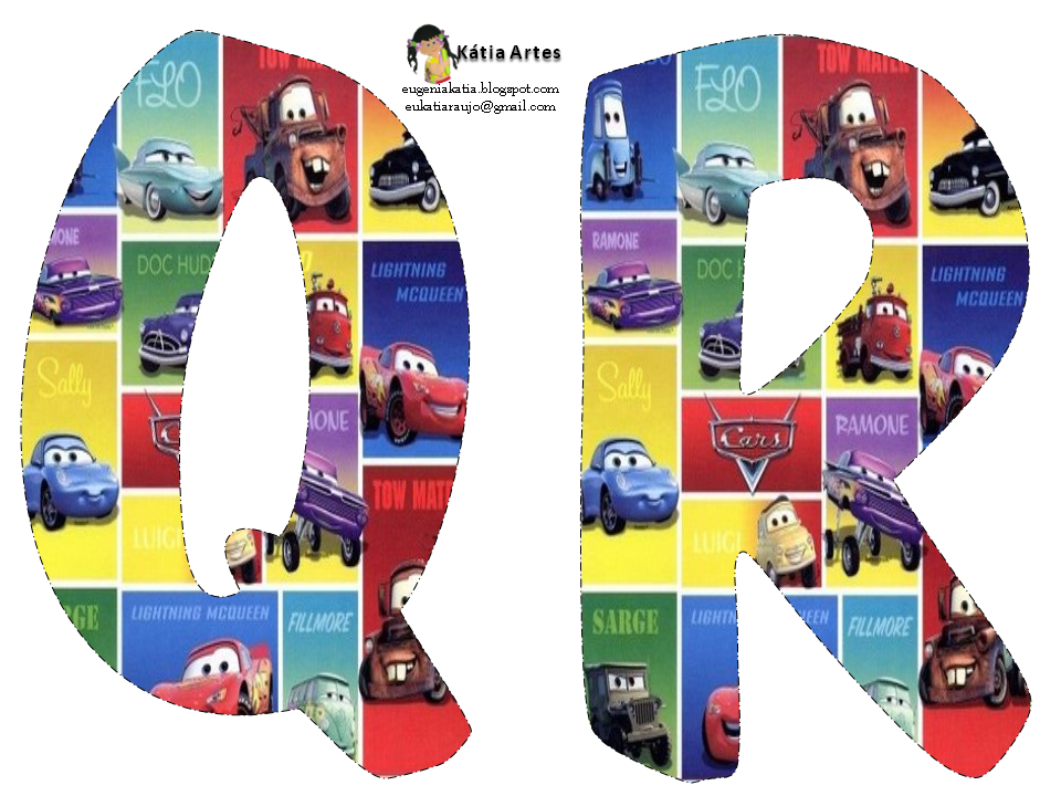 Alfabeto de Cars. - Oh my Alfabetos!