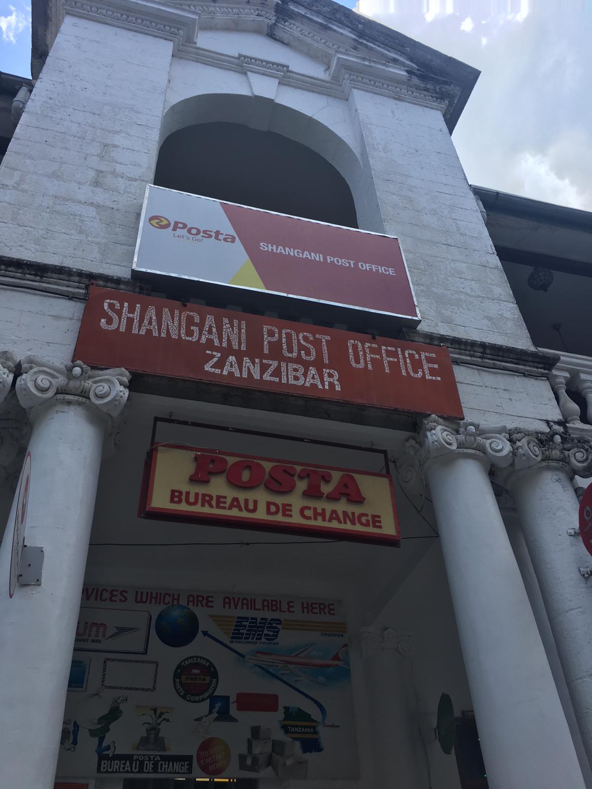 World in my mailbox: Tanzania Zanzibar Post Office - Shangani old town area