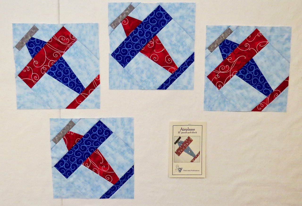LuAnn Kessi: Airplane Quilt.......Piecing