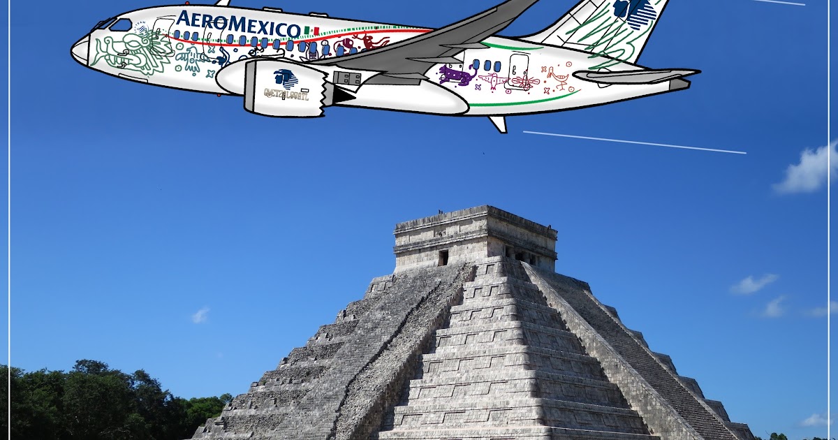 air looping: 787 Aeromexico - Quetzalcoalt - Dessin / Dibujo