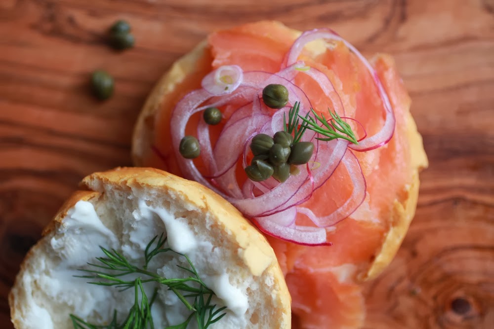 And your bird can sing: {in my kitchen} smoked salmon + biscuit sandwich