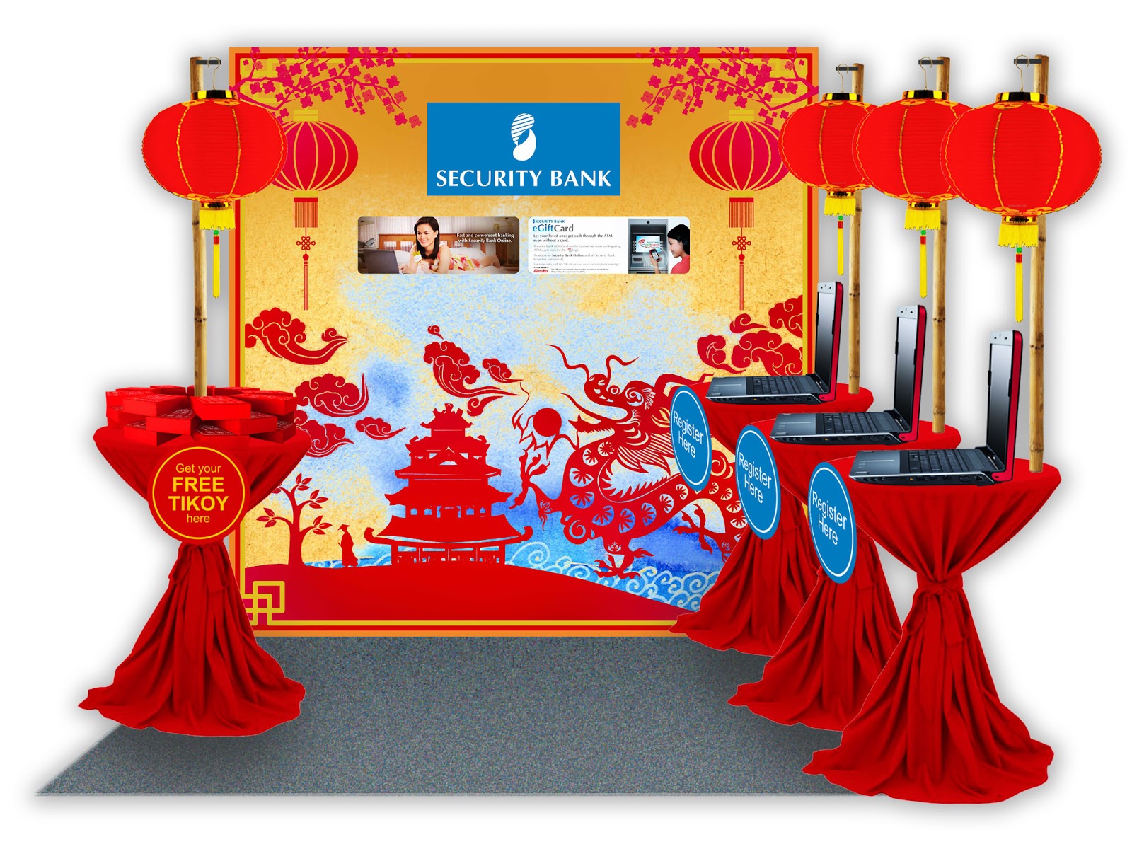 My Portfolio: Bank Booth Setup