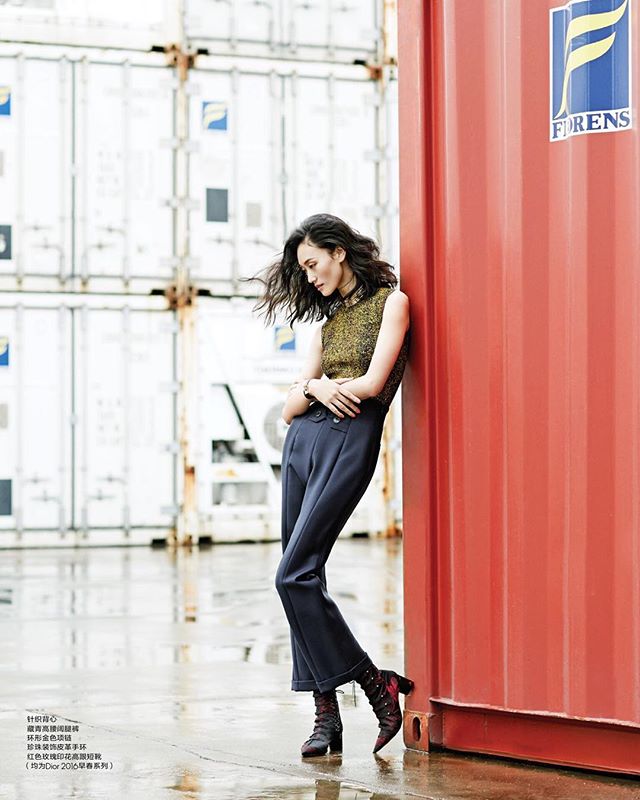 ASIAN MODELS BLOG: EDITORIAL: Lina Zhang in Elle China, December 2015