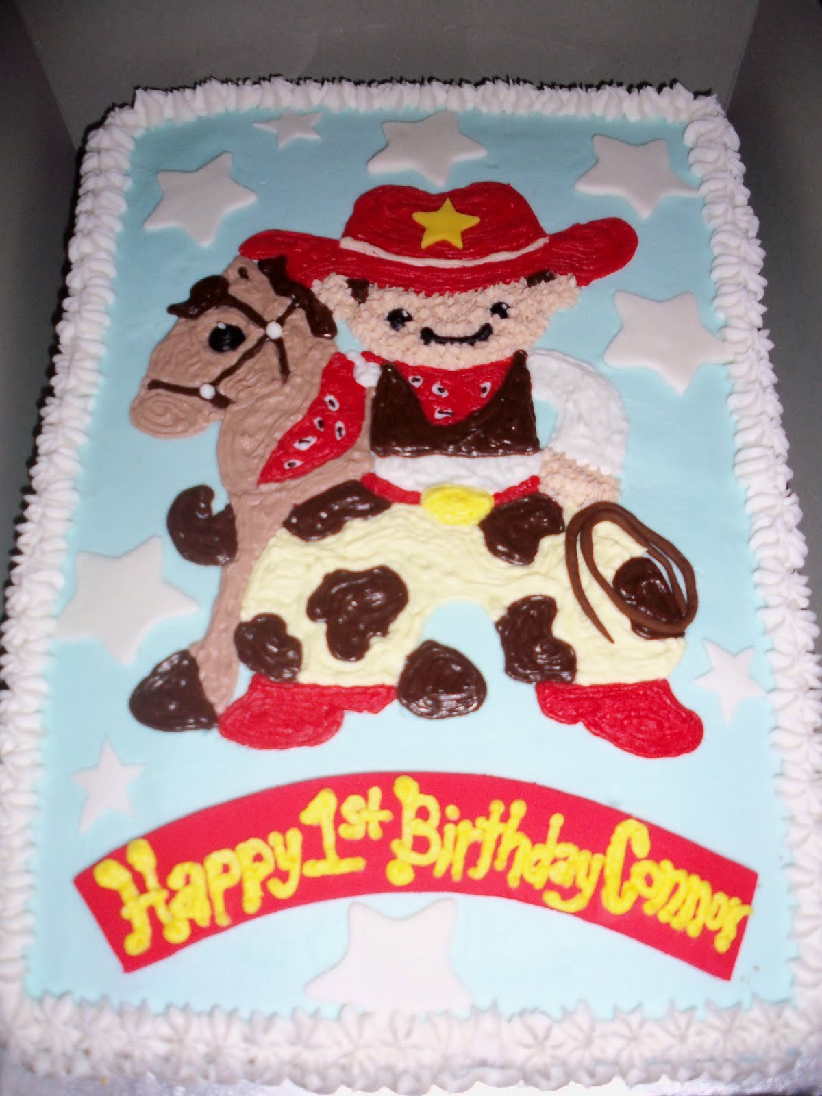 Sweet Treats by Susan: "Little Cowboy" 1st Birthday Cake