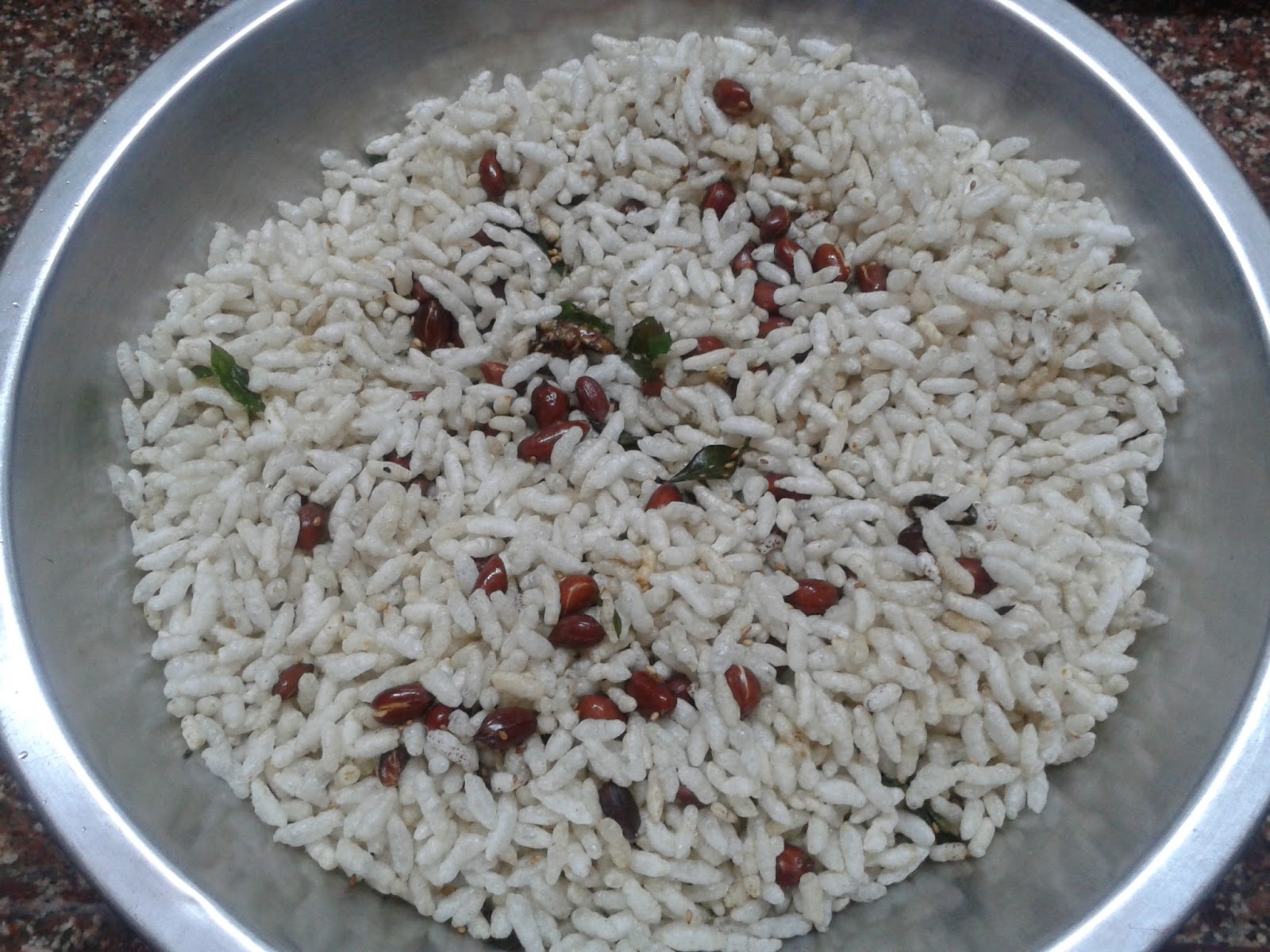 Leena's Healthy Recipes: HEALTHY RECIPE : SPICY PUFF RICE SNACK