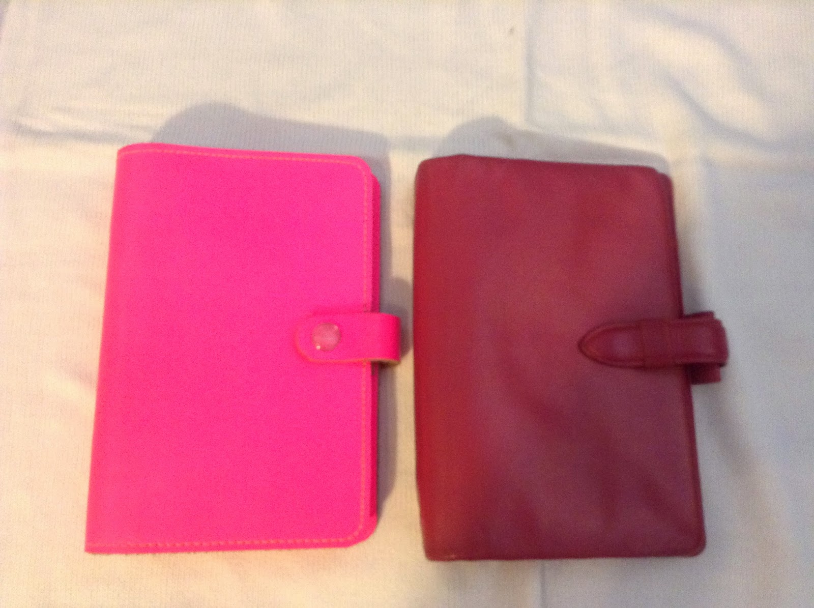 The Storage Studio: Filofax Fluoro Pink Original vs. Filofax Rose Baroque