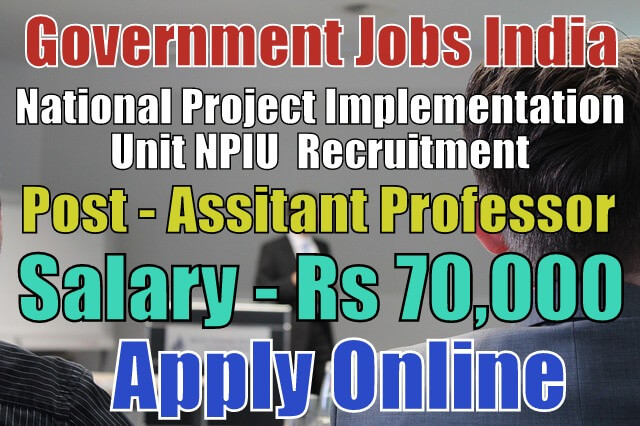 National Project Implementation Unit NPIU Recruitment 2017 | Government Jobs India - JobsGovInd