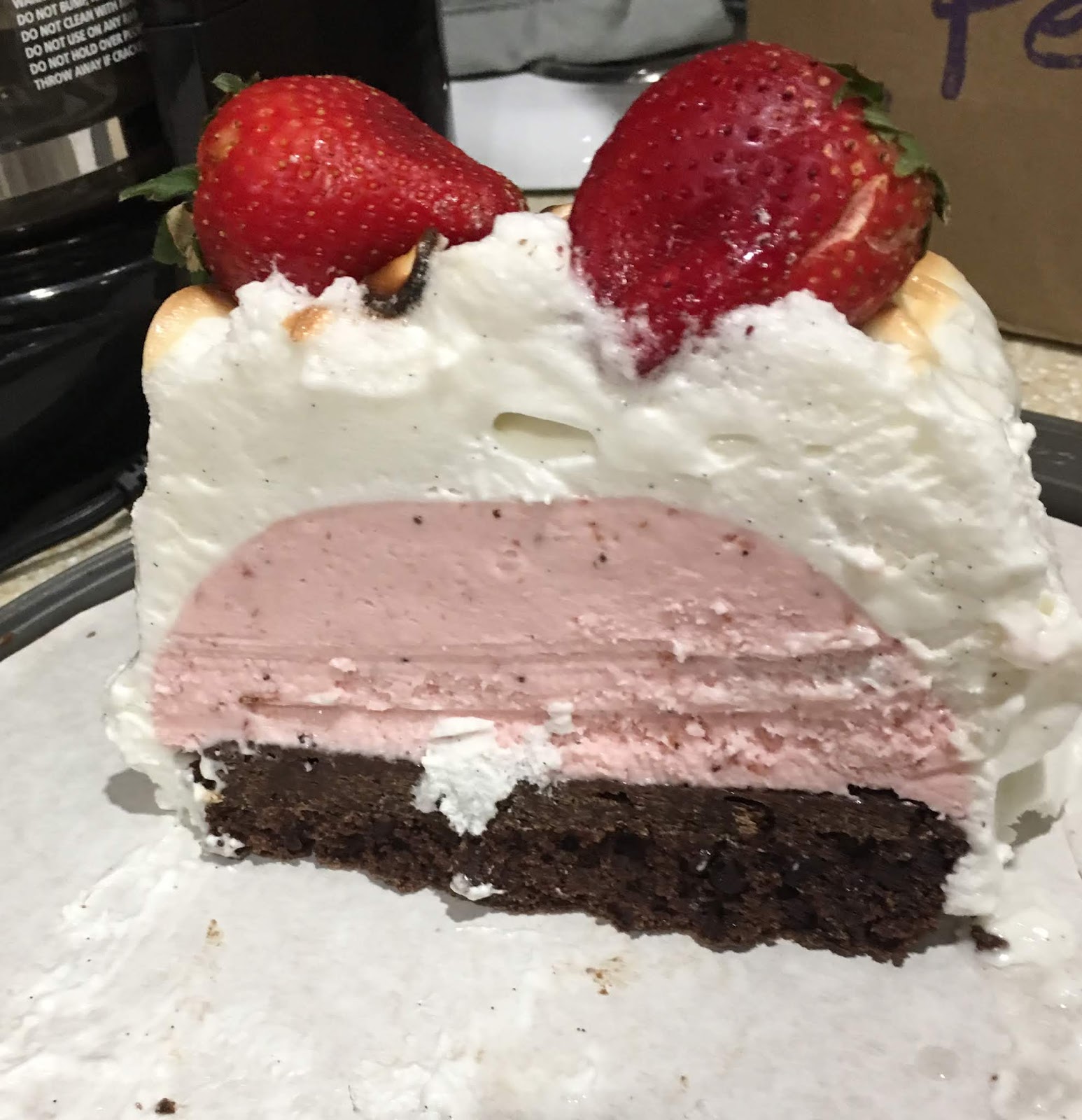 A Baked Alaska as a Birthday Cake