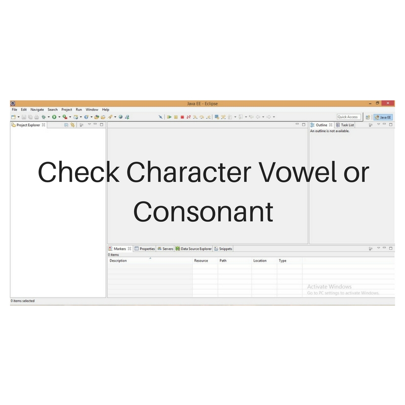 Java Program to Check whether entered character is vowel or consonant ...
