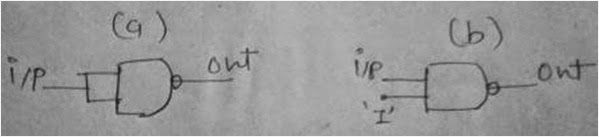 Inverter using NAND gate