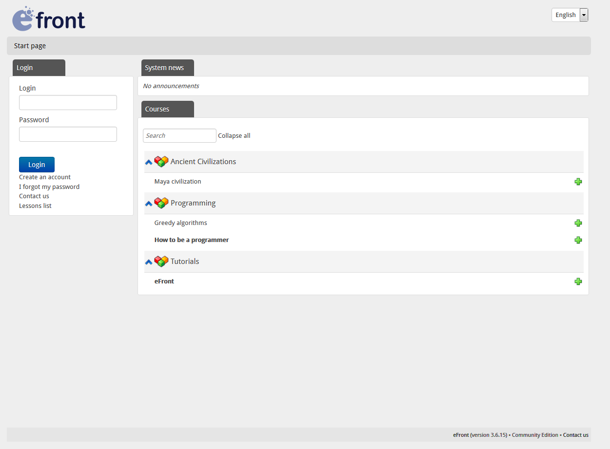 Muhamad Mukti: Mengenal eFront - Software Enterprise Learning Management System