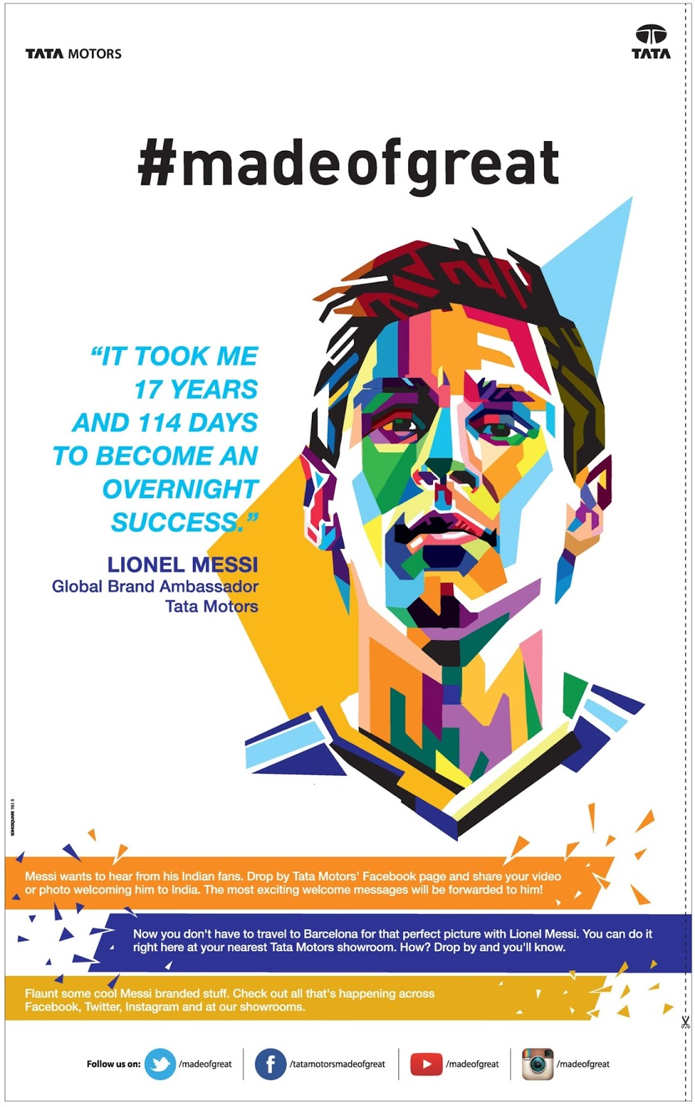 Twenty22-India on the move: Messi is TaMo's Brand Ambassador