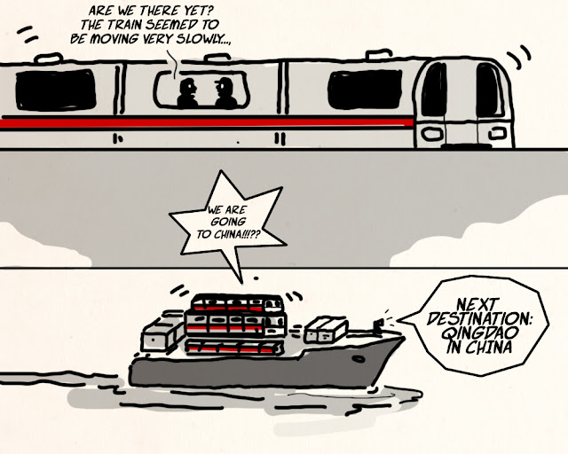 My sketchbook: SMRT trains shipped back to China after defects detected