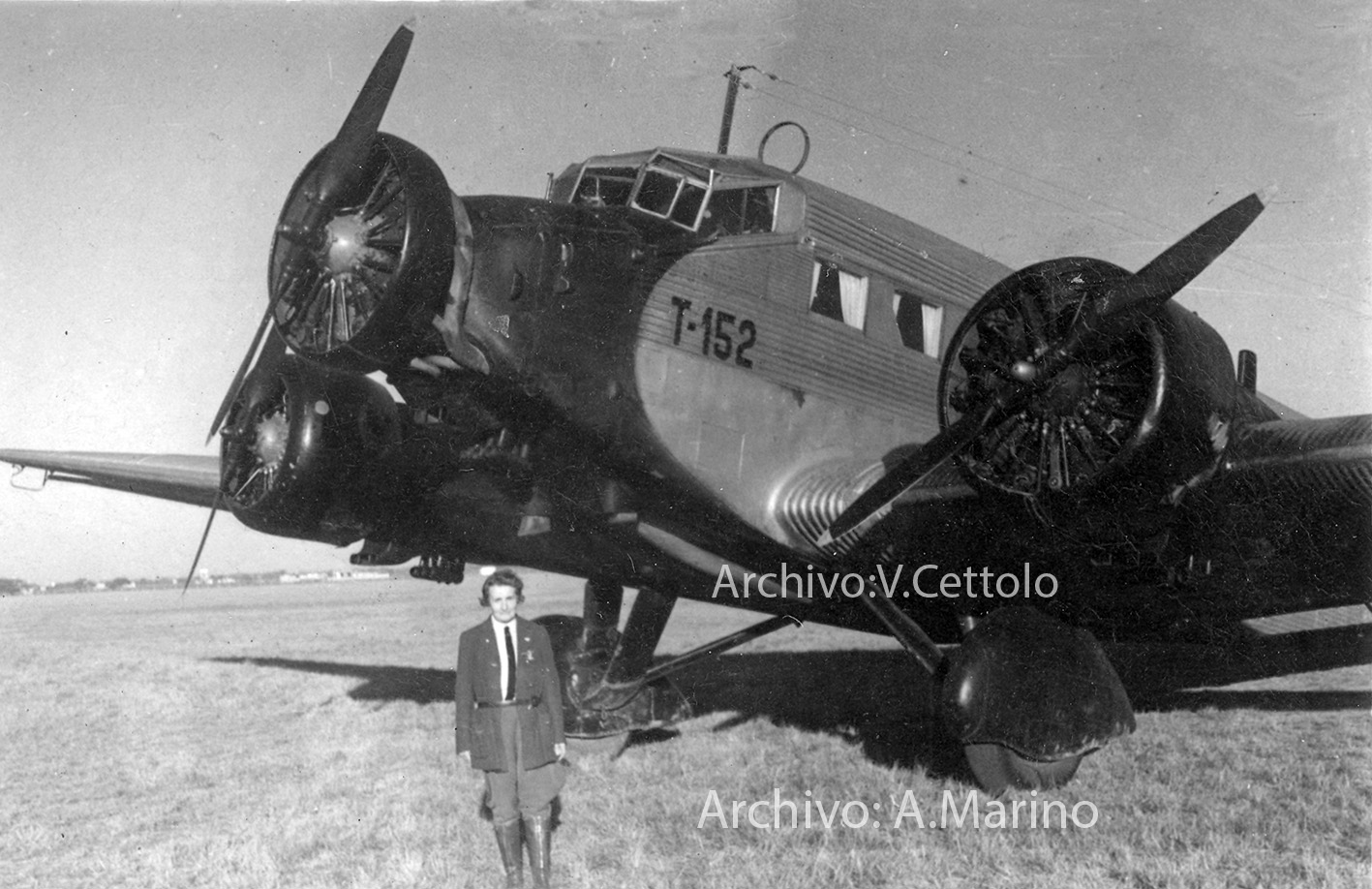 Historias Individuales: LV-ZBG (T-152) Junkers Ju 52/3M c/n 5053